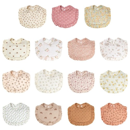 Korean Style Baby Bibs Burp Cloths Soft Cotton- Adjustable Feeding Bibs ...