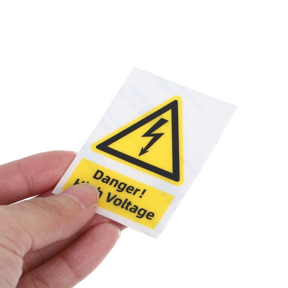 Warning Labels Electricity Kills Sticker High Voltage Signs Fence | eBay UK
