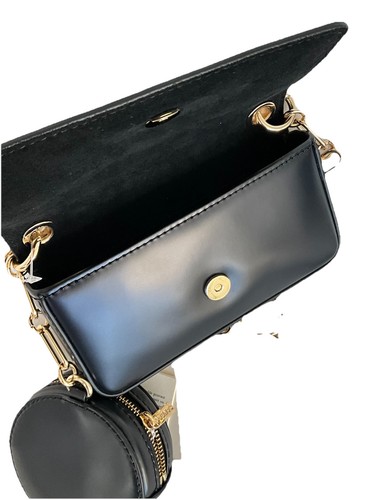 Sandro Gold Chain Mini Leather Shoulder Bag, 2-in -1 | eBay