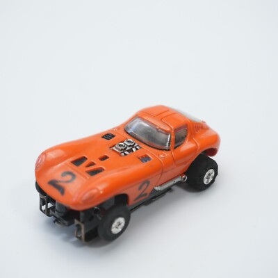 Aurora Tjet Thunderjet Ho Slot Car No 1475 Orange #2 Tuff Ones Cheetah ...