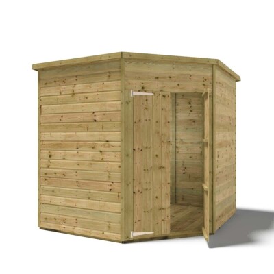Project Timber Wooden Garden Corner Shed with Wooden Corner Shed ...