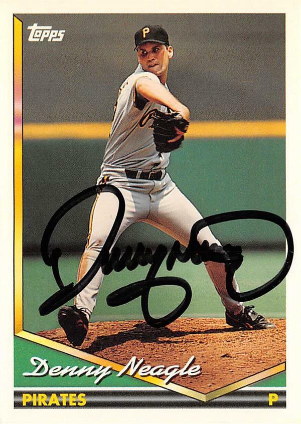 Denny Neagle autographed Baseball Card (Pittsburgh Pirates, 67) 1994 ...