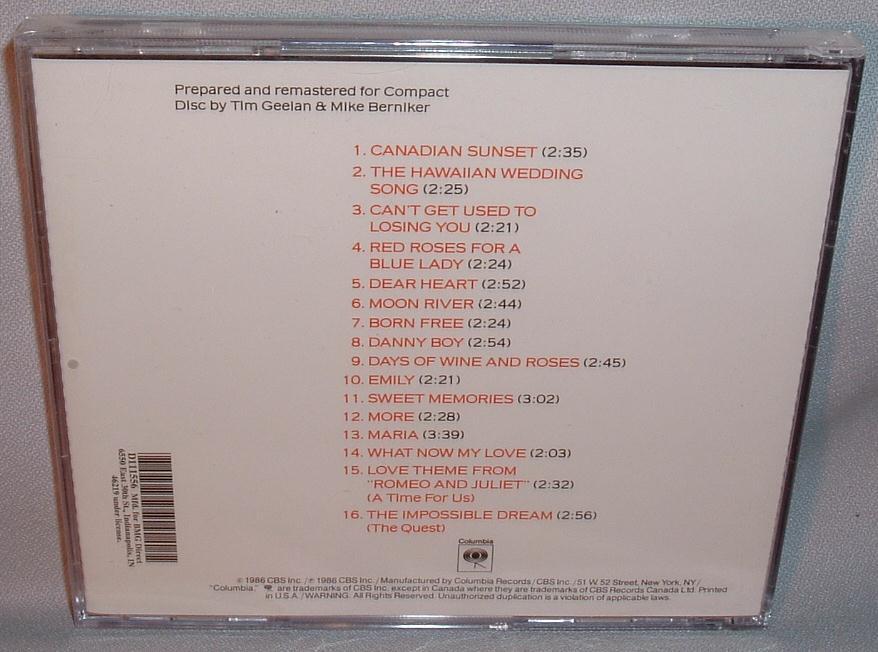 CD ANDY WILLIAMS 16 Most Requested Songs NEW MINT SEALED CANADA | eBay