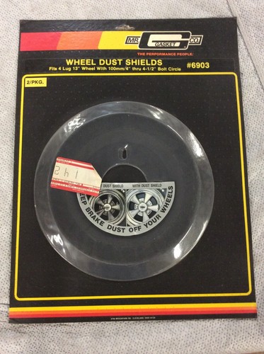NOS NEW Mr Gasket Wheel Dust Shields PAIR Aluminum 6903 | eBay