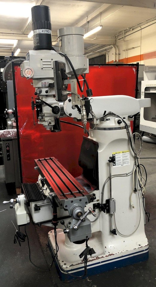 Acra AM-2VAC Vertical Knee Mill, B Vari Speed, Newell DRO, Quill DRO, X ...