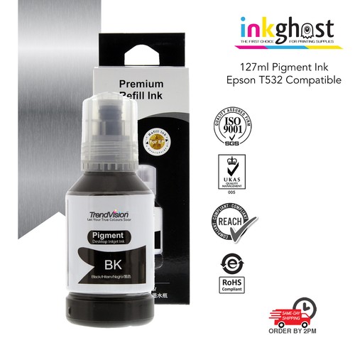 INK👻 refill ink alternative Epson EcoTank 532 T532 PIGMENT ET-M1100 ...