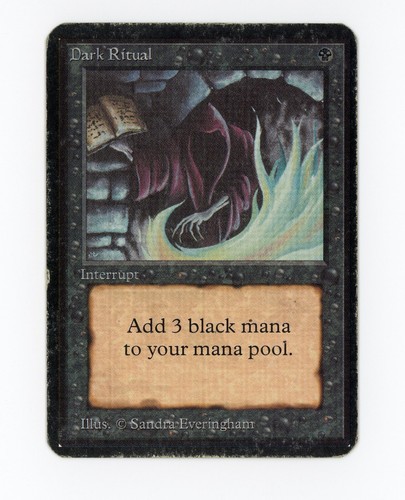 Dark Ritual - Alpha Edition - MTG - Magic the Gathering | eBay