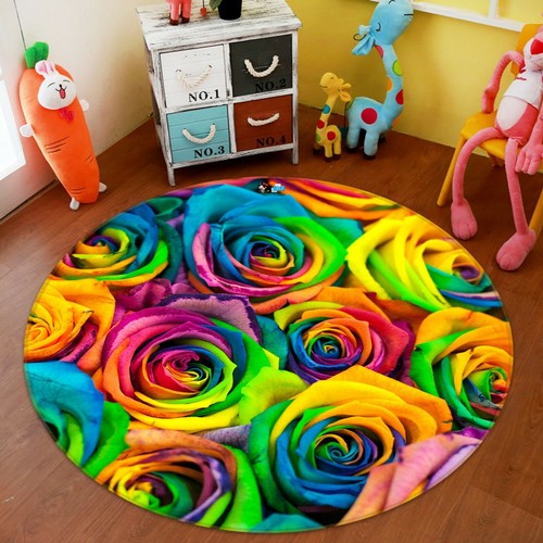 3D Colored Roses ZHUA291 Game Non Slip Rug Mat Photo Carpet Zoe | eBay ...