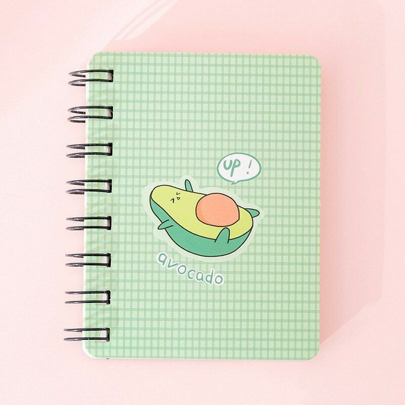 1pc Mini Portable Coil Notepad Cute Avocado Diary Notebook School ...