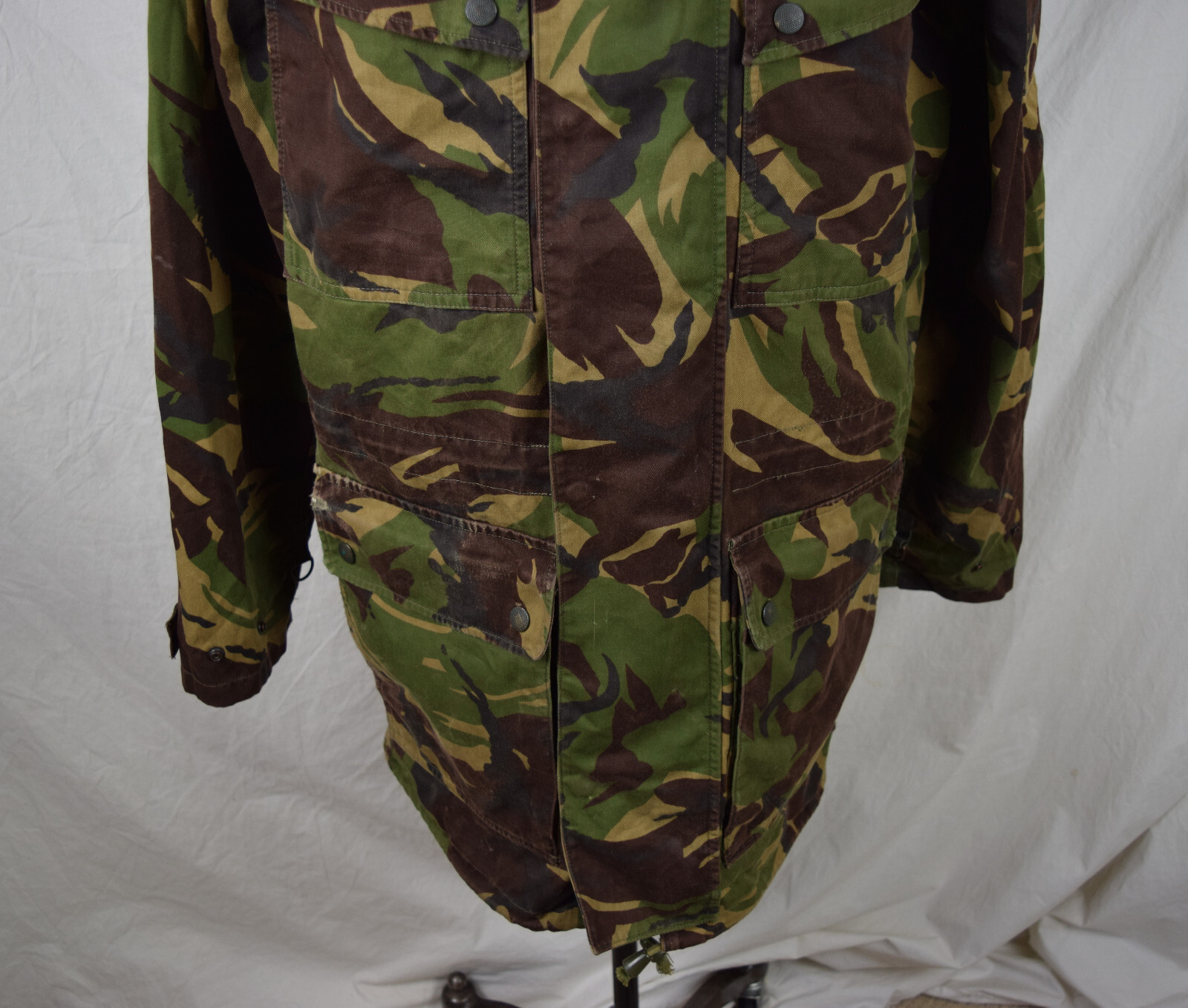 Vintage Dutch Army Woodland Camouflage Parka Medium L… - Gem