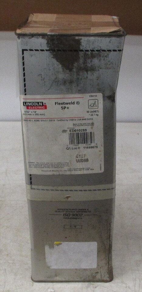Lincoln FLEETWELD 5p Welding Rods 50 LB Aws E6010 5/32" X 14" ED010285 ...