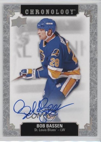 2018-19 Upper Deck Chronology Franchise History Auto Bob Bassen #FH-ST ...