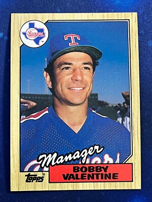 1987 Topps Manager #118 Bobby Valentine Texas Rangers | eBay
