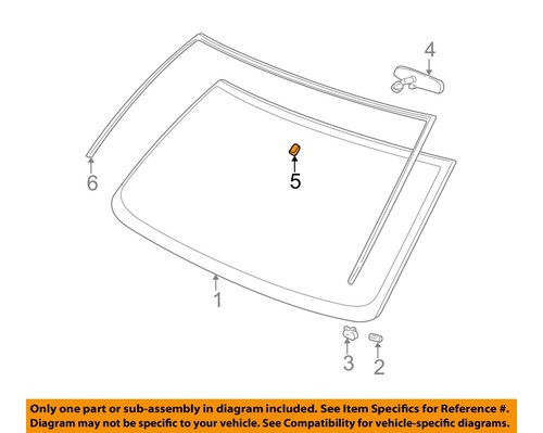 GM OEM 97-24 Acadia Limited Windshield Glass-Mirror Inside Bracket ...