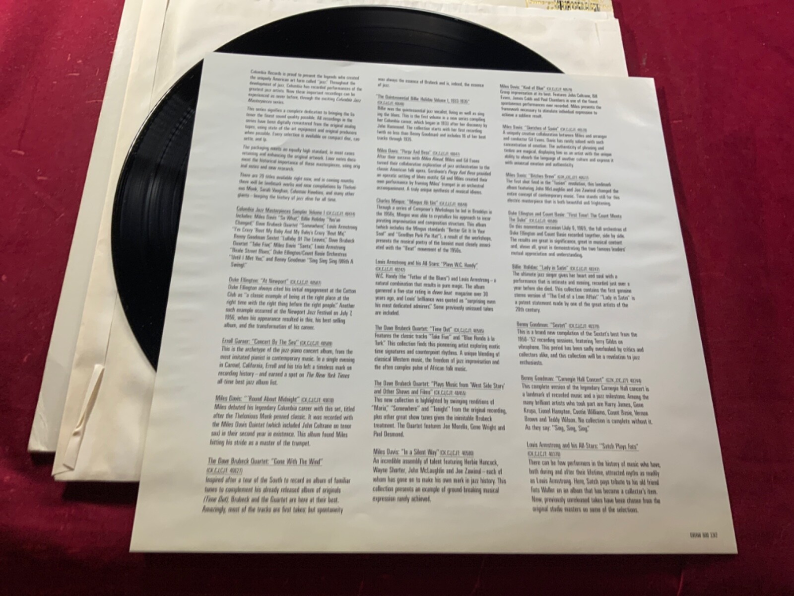 U4-48 MILES DAVIS Porgy And Bess .. REMASTERED .. CJ 40647 .. PROMO | eBay