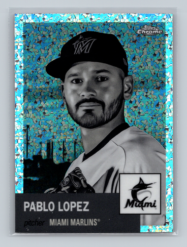 2022 Topps Chrome Platinum Anniversary B&W Mini Diamonds Pablo Lopez ...