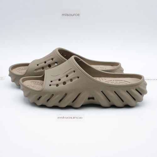 Size 11 Men's Crocs Echo Slide Sandals 208170-2G9 Tumbleweed ...