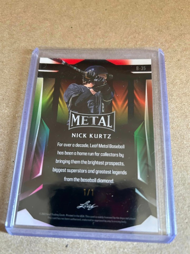 2023 Leaf Metal Nick Kurtz 1/1 | eBay