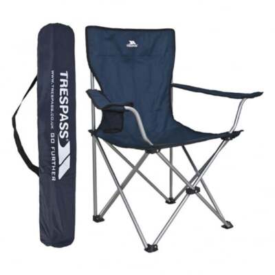 Trespass Settle Camping Chair Navy 5045274834833 | eBay UK