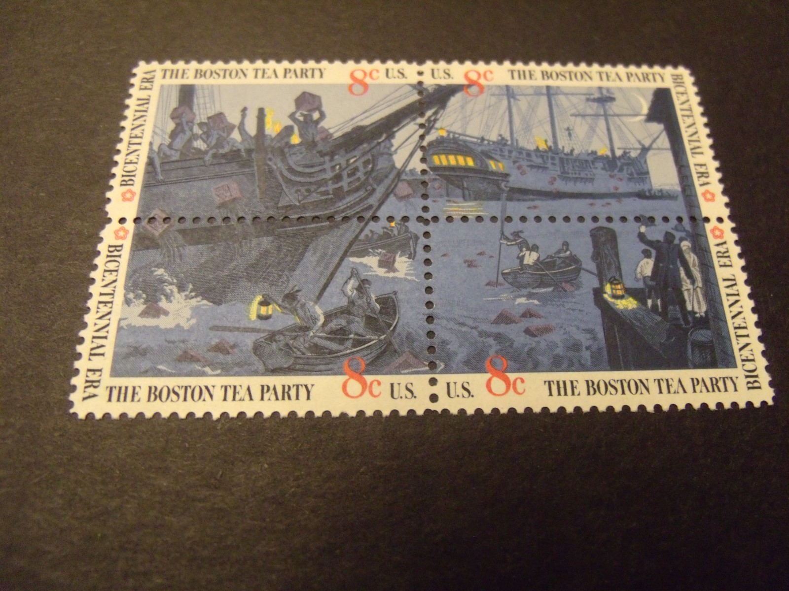 US Postage Stamps 1973 Boston Tea Party Scott 1483a 4-8c | eBay