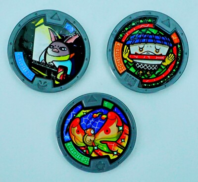 Yo Kai Watch Coins Hidabat Enerfly Noway Series 2 Medallion Medals Kids ...