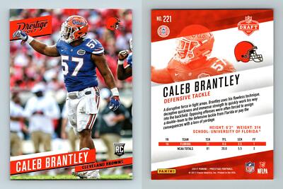 Caleb Brantley - Browns #221 Prestige Football 2017 Panini RC Trading ...