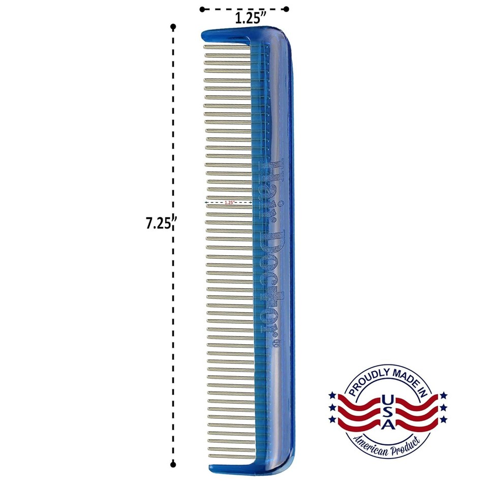 Hair Doctor Vanity Comb with silky smooth rotating teeth prevents hair ...