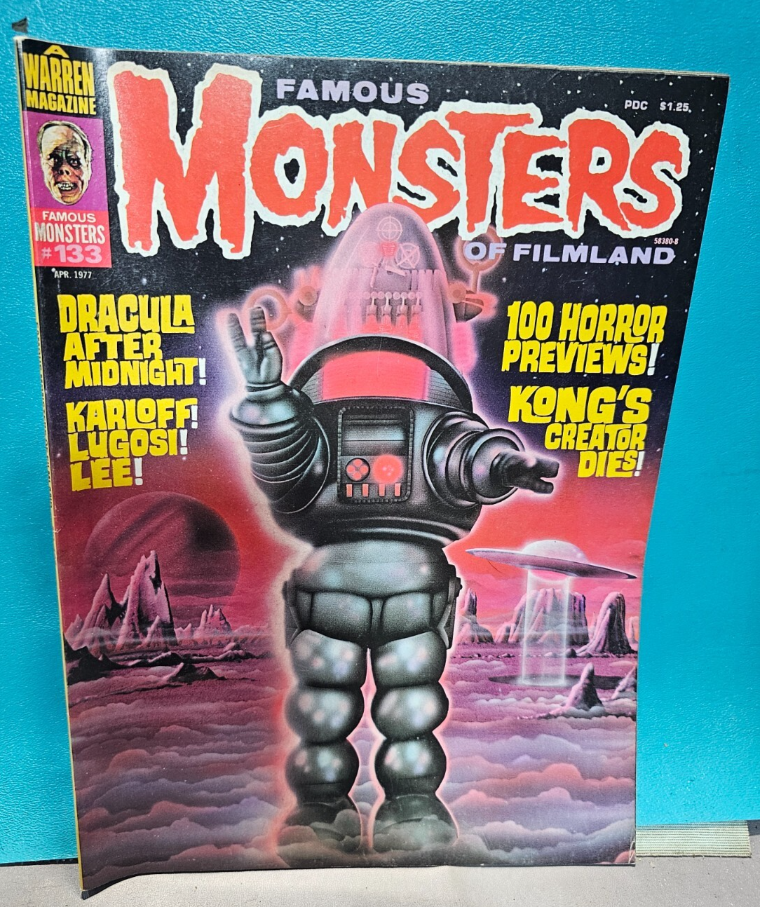 FAMOUS MONSTERS OF FILMLAND #133 WARREN 1977 FJ ACKERMAN FORBIDDEN ...