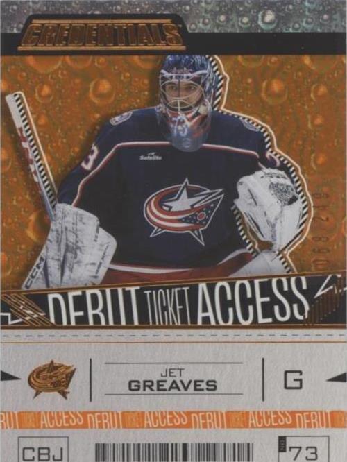 2023-24 Upper Deck Credentials - Debut Ticket Access Jet Greaves #117 ...