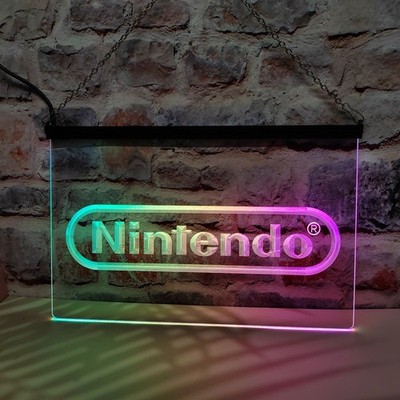 Nintendo Game TIME LED Neon Light Sign Featuring Colorful Flowing ...
