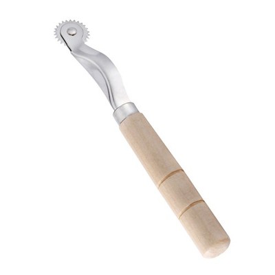 Wooden Handle Steel Toothed Cloth Wheel Pressure Cloth Round Delimit ...