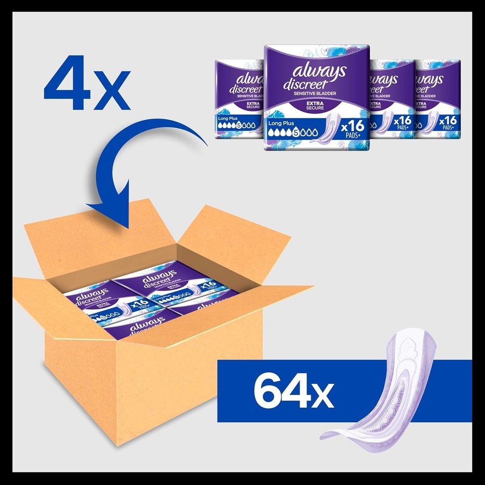 Always Discreet Kombipaket Slipeinlagen Normal 28 plus Einlagen Normal ...