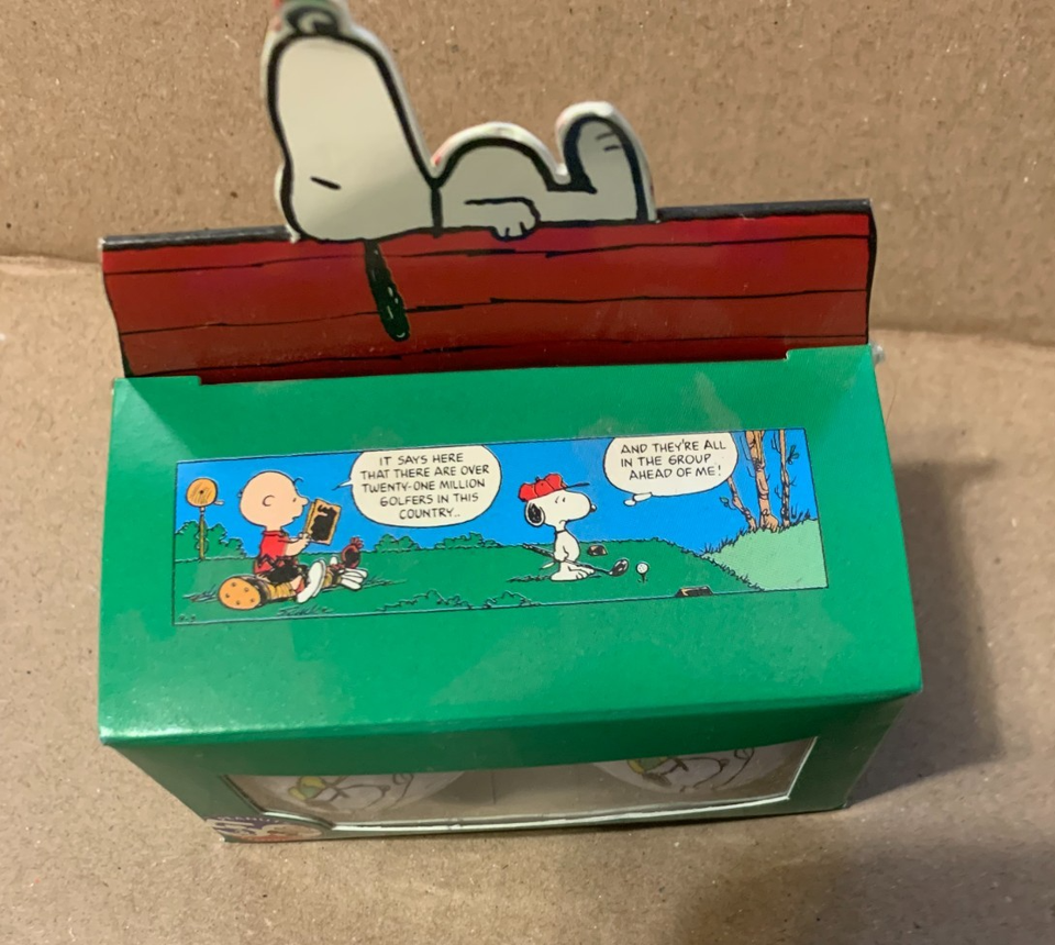 VINTAGE PEANUTS SNOOPY JOE COOL CLUB de GOLF BALLS IN ORIGINAL BOX | eBay