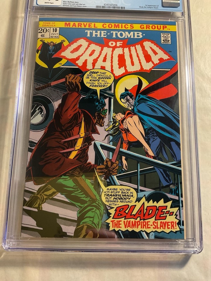 Tomb Of Dracula #10 1st Appearance Of Blade CGC 9.4 Marvel 1973. | eBay