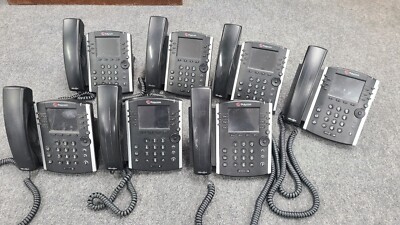 (Lot of 7) Polycom VVX-400 410 Gigabit IP Business Phone Factory RESET ...