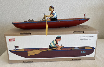 NEW PAYA JUGUETES TIN WIND UP CANOE TOY Made in Spain w/Box | eBay