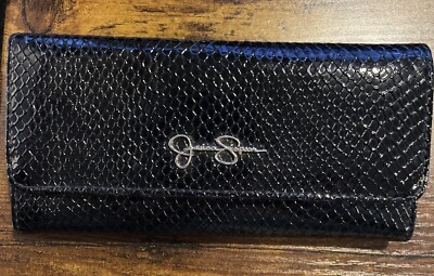 Jessica Simpson Black Snake Pattern Wallet | eBay