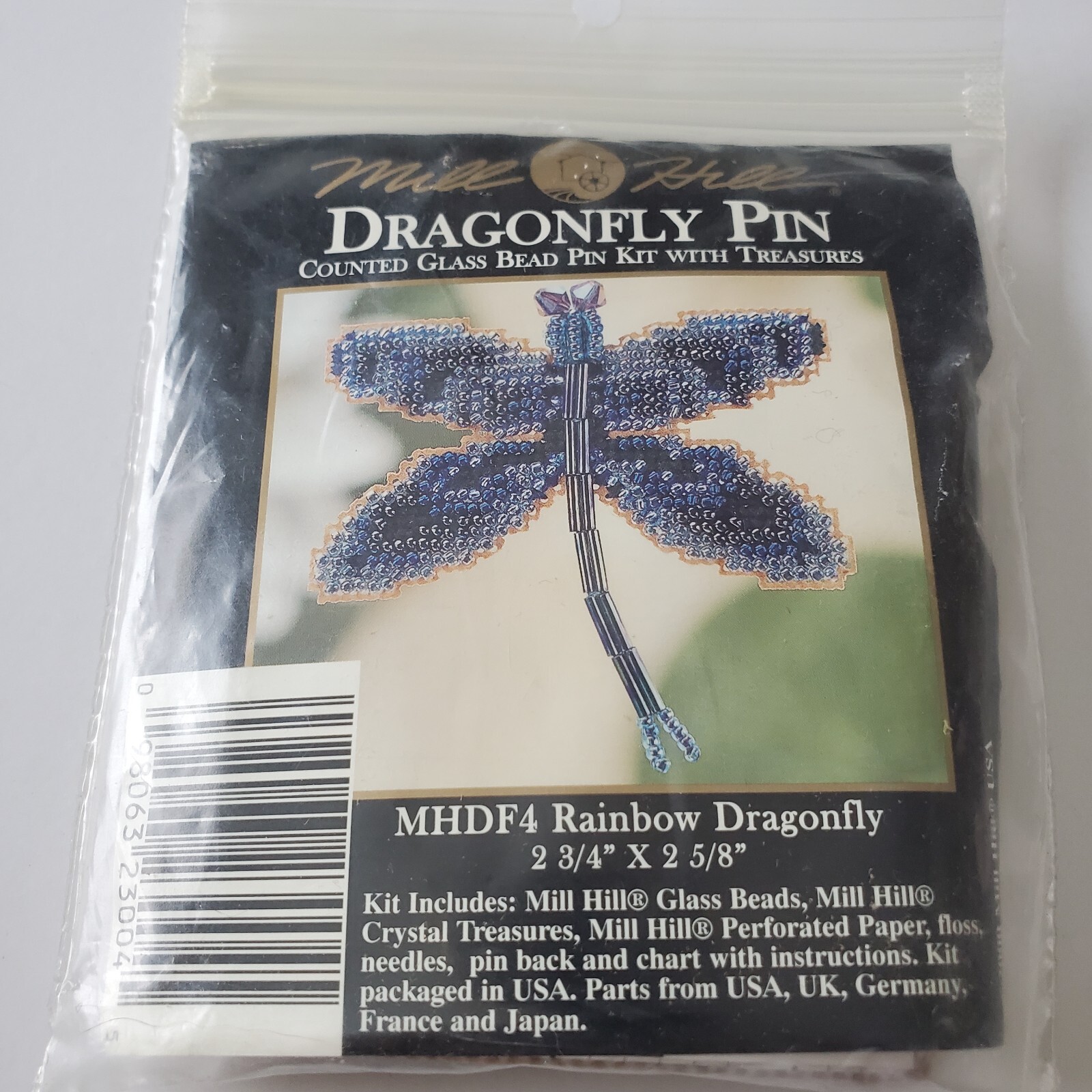 Mill Hill Rainbow DRAGONFLY Dragonfly Pin Counted Glass Bead Pin Kit | eBay