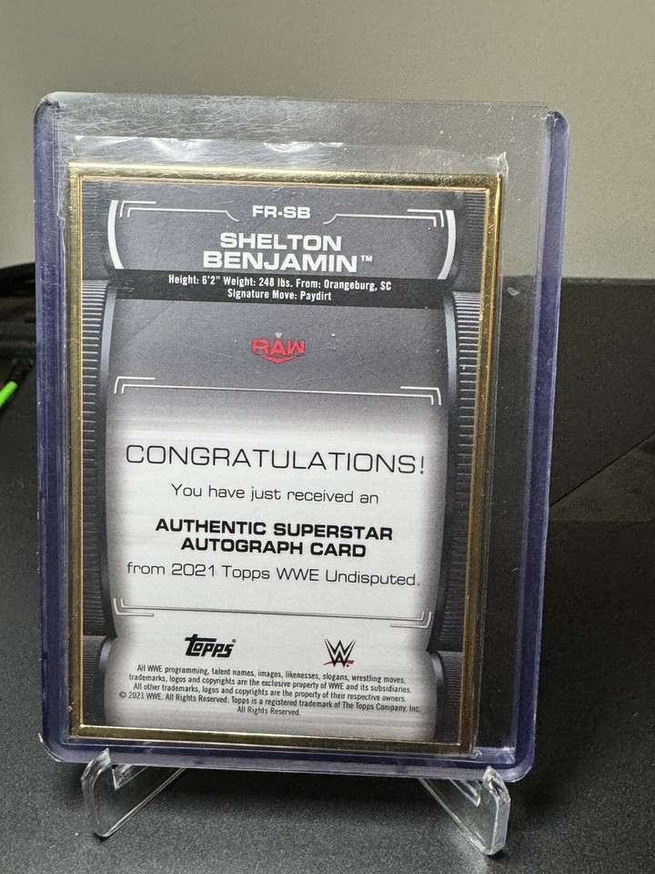2021 Topps WWE Undisputed #FR-SB Shelton Benjamin Auto /150 | eBay