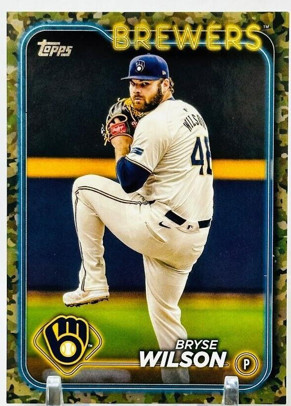 2024 Topps Update Series - Bryse Wilson #US45 Memorial Day Camo /25 for ...