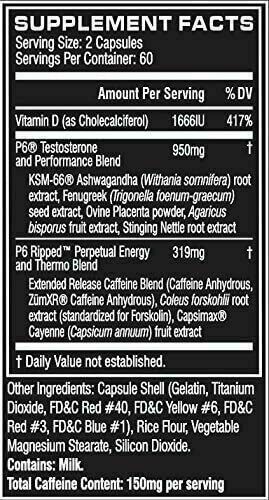 Cellucor P6 Red Original - P6 Ultimate Black - P6 Orange Ripped - P6 ...