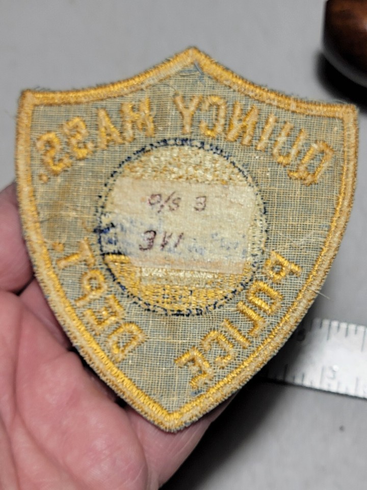 LE7 B11 Massachusetts Police patch Quincy Mass vintage used ? | eBay