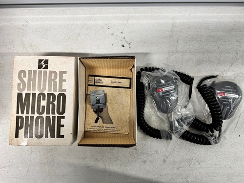 2X Shure 104C Microphone. handheld PA. Carbon Element NEW | eBay