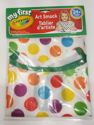 Crayola My 1st Art Smock Non-Toxic Reusable, Perfect for Painting for ...