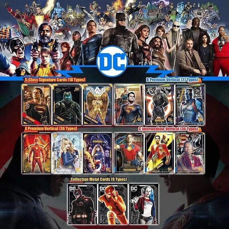 DCEU PREMIUM DC SUPERHERO Hobby Collection Trading Cards Sealed Box ...