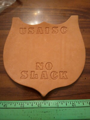 Leather Patch- U S Army- USAISC - No Slack (22-2775B) | eBay