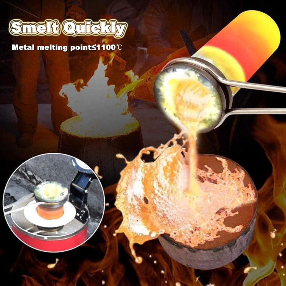 3KG Electric Digital Melting Furnace Metal Silver Gold Copper Smelter ...