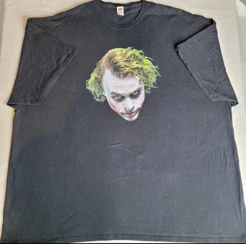 2008 Batman The Dark Knight Joker Heath Ledger Big Face Movie Promo T ...