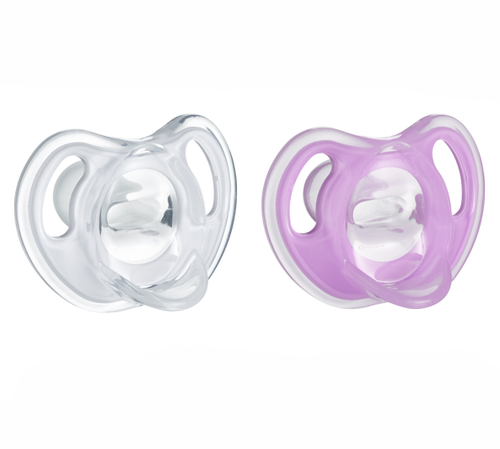 Tommee Tippee Ultra-Light Silicone Pacifier 2-Pack Size 6-18 Months ...