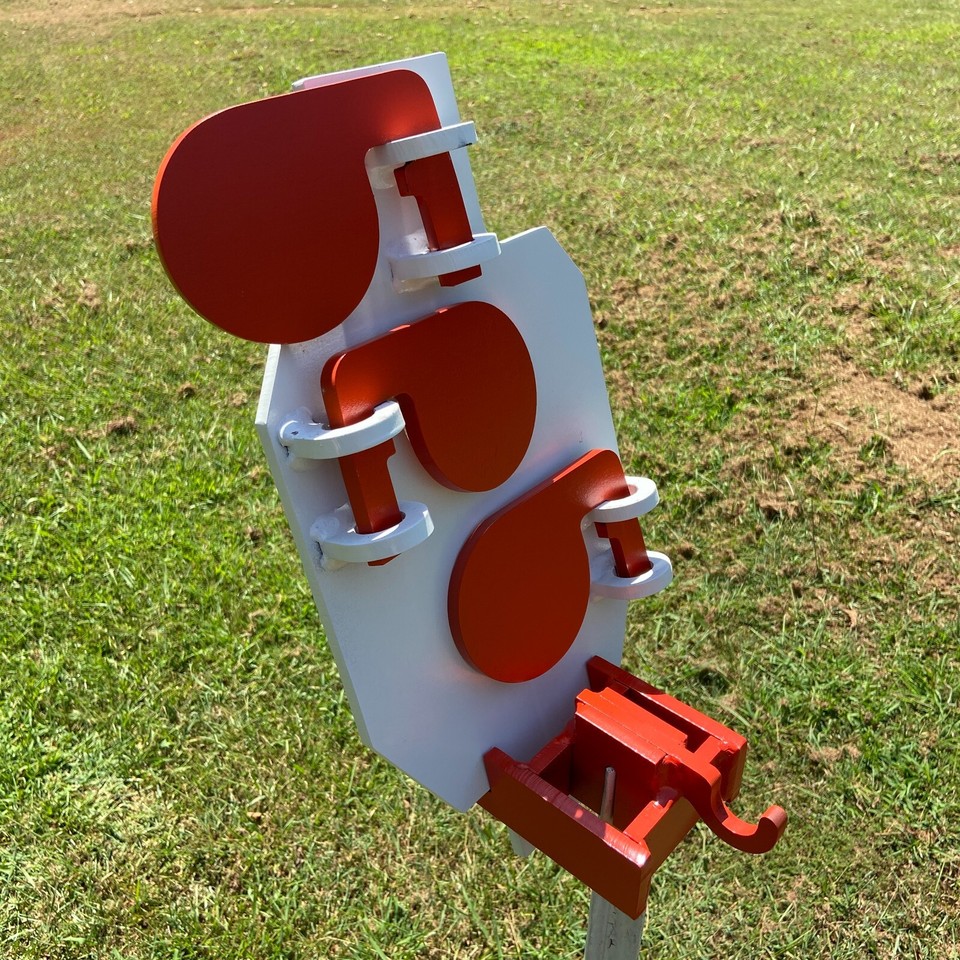 ZIPPER 10"x18" 3/8" AR500 STEEL HOSTAGE REACTIVE SHOOTING TARGET for T ...